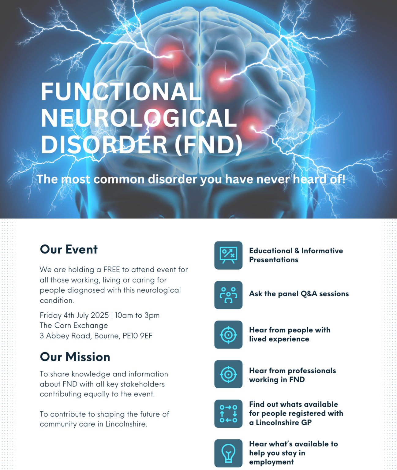 Functional Neurological Disorder (FND) Event - Pinchbeck Hub and Library